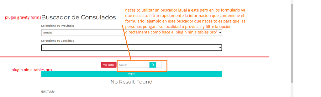 Consulta agregar *Buscador o sistema de filtro rapido* a un formulario ...
