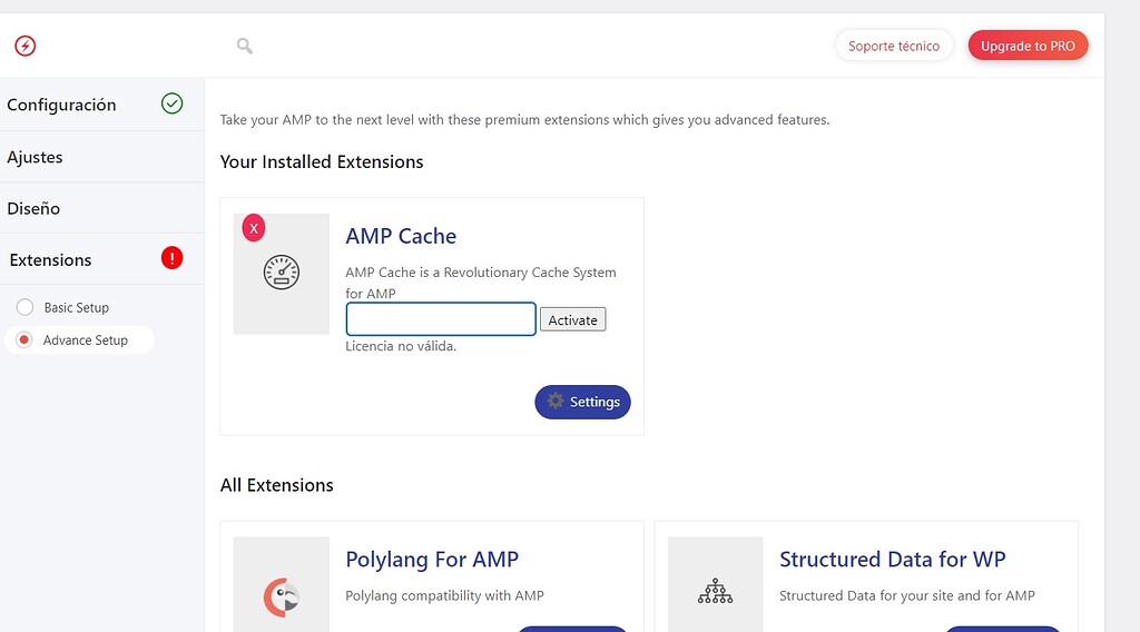 Activar AMPforWP Extensiones Full no puedo - Soporte - Foro OrbitaPixel